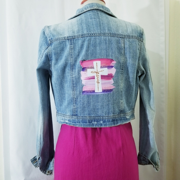 Highway Jeans | Jackets & Coats | Upcycled Denim Jacket With Lovely ...